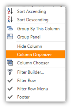 Column Organizer – Onebeat