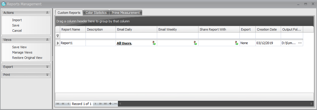 Custom Reports – Onebeat